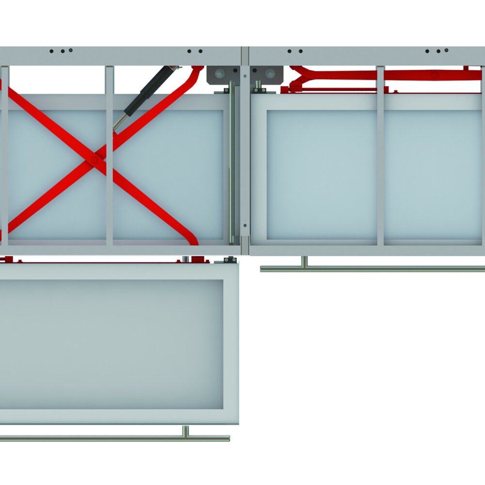 Extraction and return pantograph for motorized automatic drawers ...
